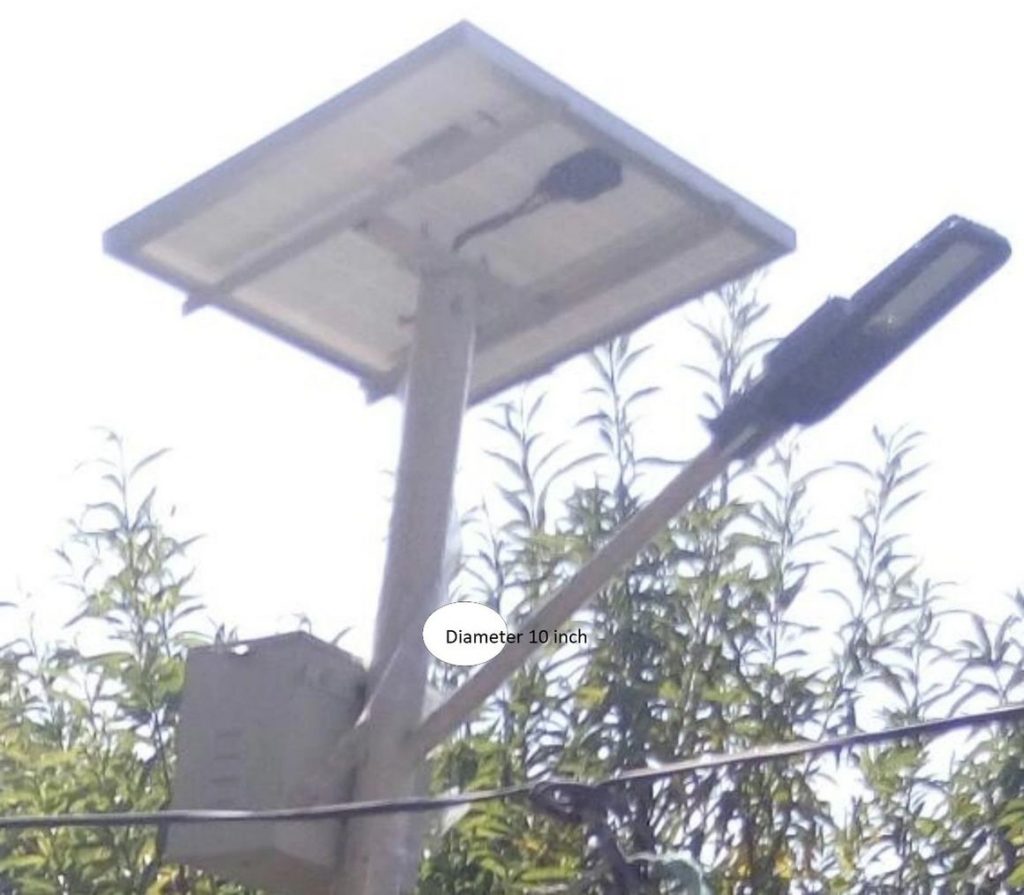 Installation of Solar Street Lights – ChandraMohan Foundation